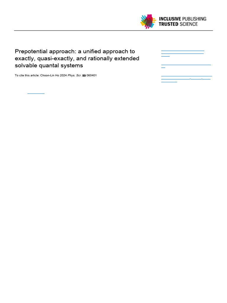 Ho 2024 Phys. Scr. 99 060401 | PDF