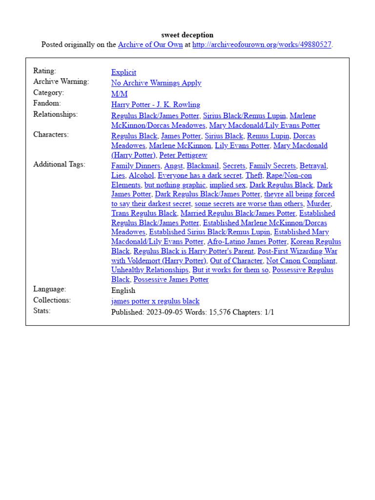 Sweet Deception | PDF