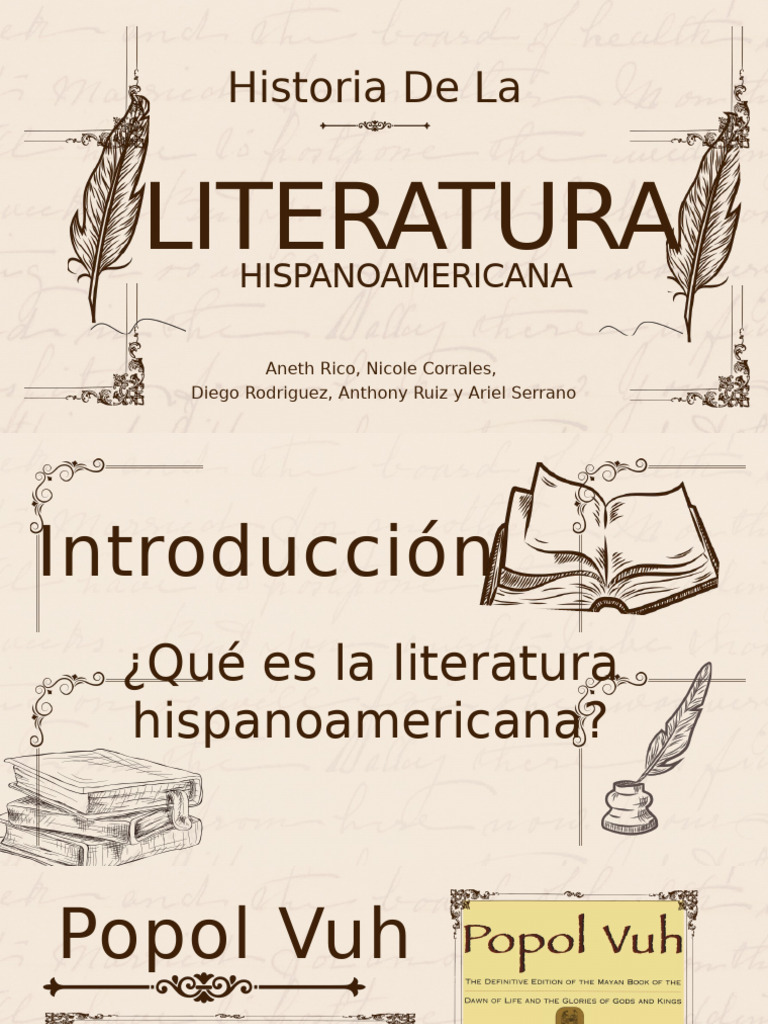 Historia de La: Literatura | PDF