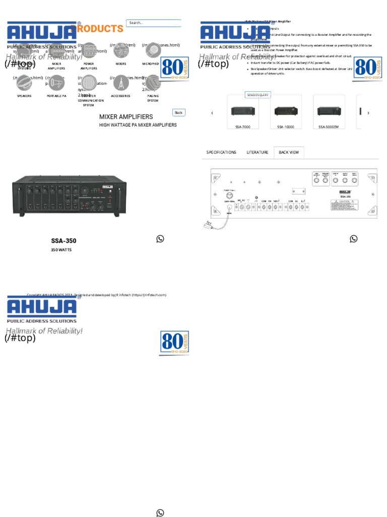 Ahuja Sound Solutions | PDF