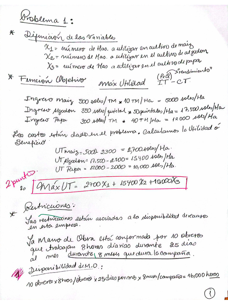 Solucionario PC1 | PDF