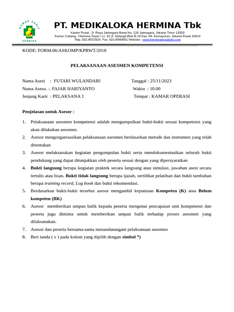 Form 06 Futari | PDF