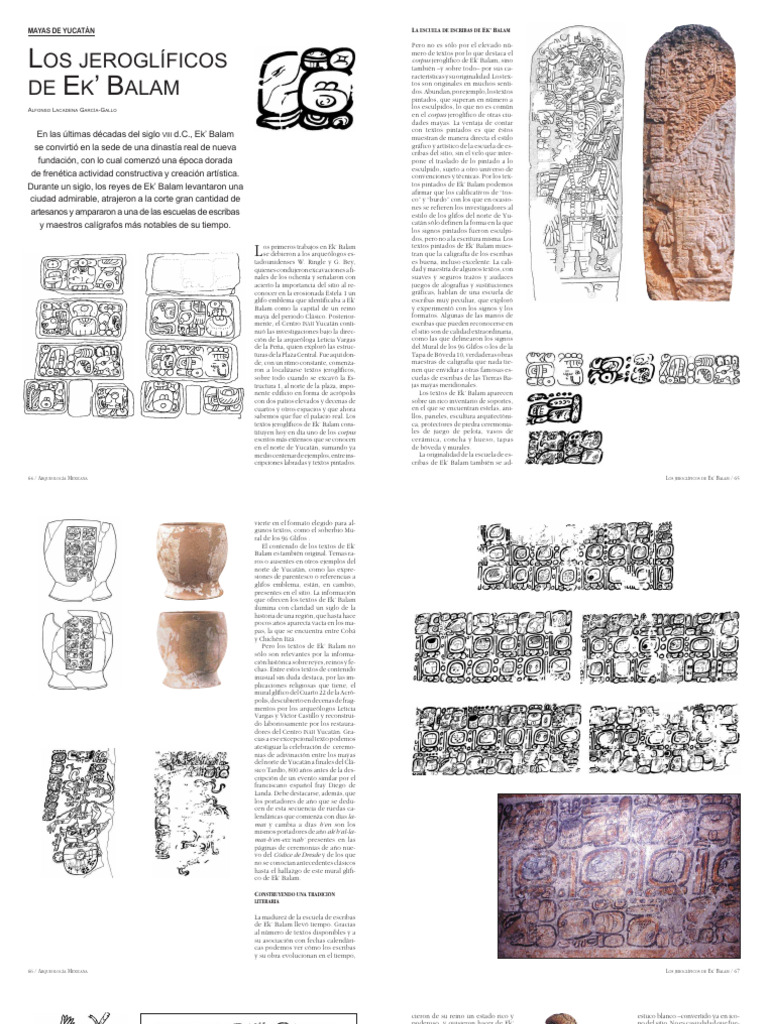 Los Jeroglificos de Ek Balam | PDF