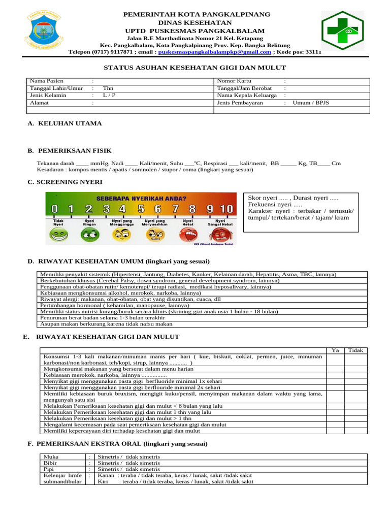 Askep Form | PDF