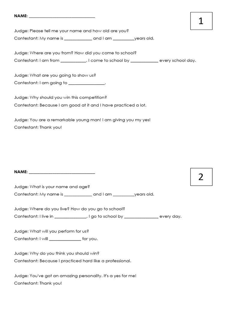 SG JUDGES - Script | PDF