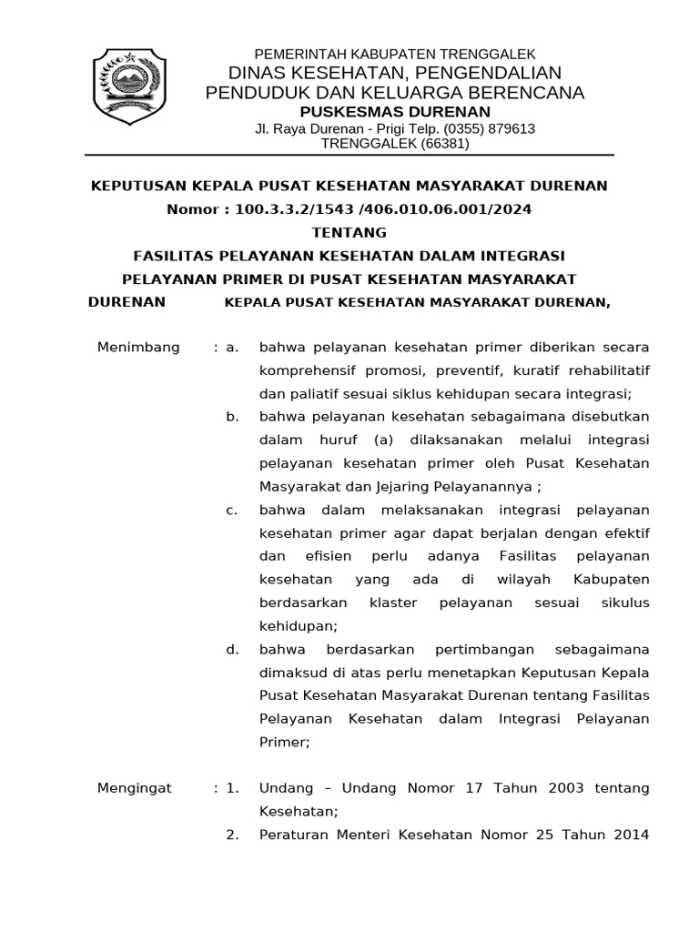 SK Ilp Fasyankes | PDF