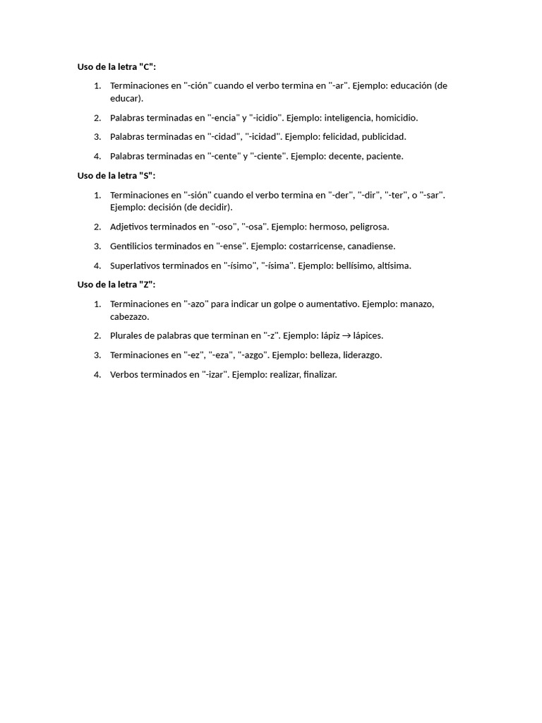 Uso de La Letra | PDF Uso de La Letra | PDF