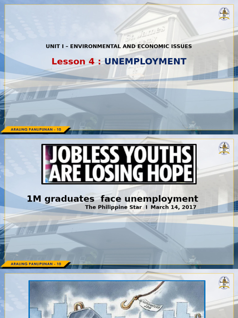 Lesson 4 Unemployment | PDF