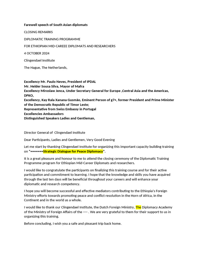 Closing Remarks | PDF