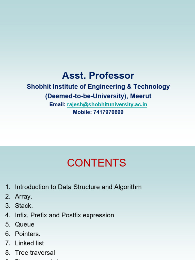 Data Structure Using C Rajesh Pandey | PDF