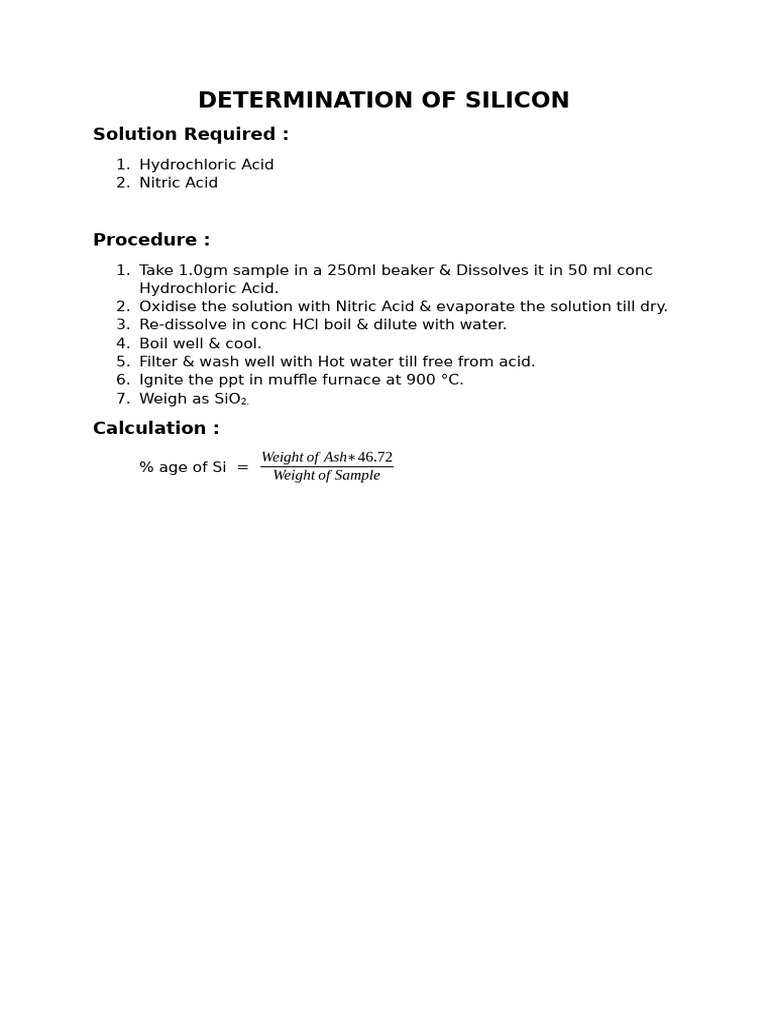 Si Analysis Pdf