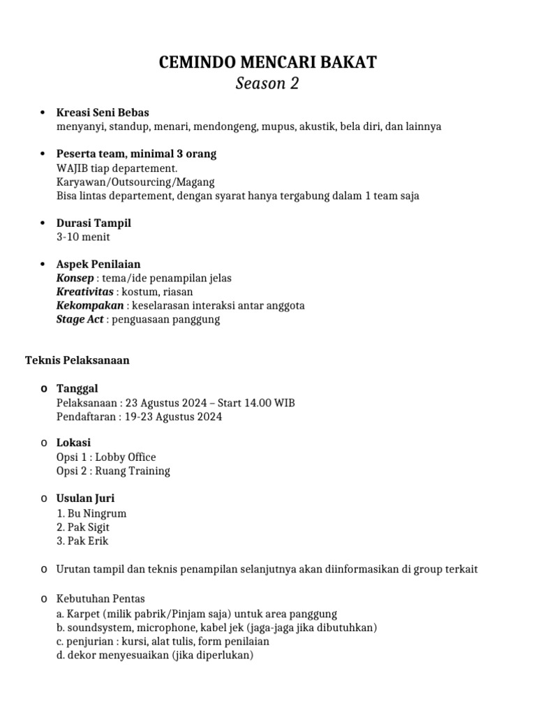 CMB - Season 2 | PDF