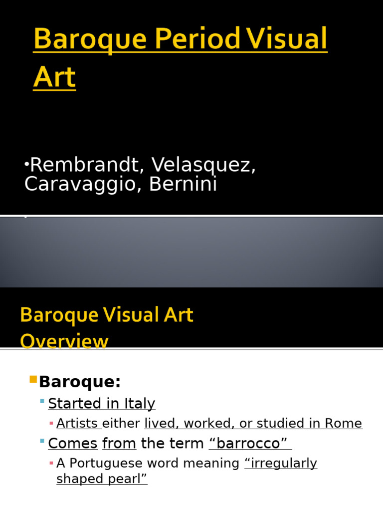 2nd Quarter - Baroque Art | PDF