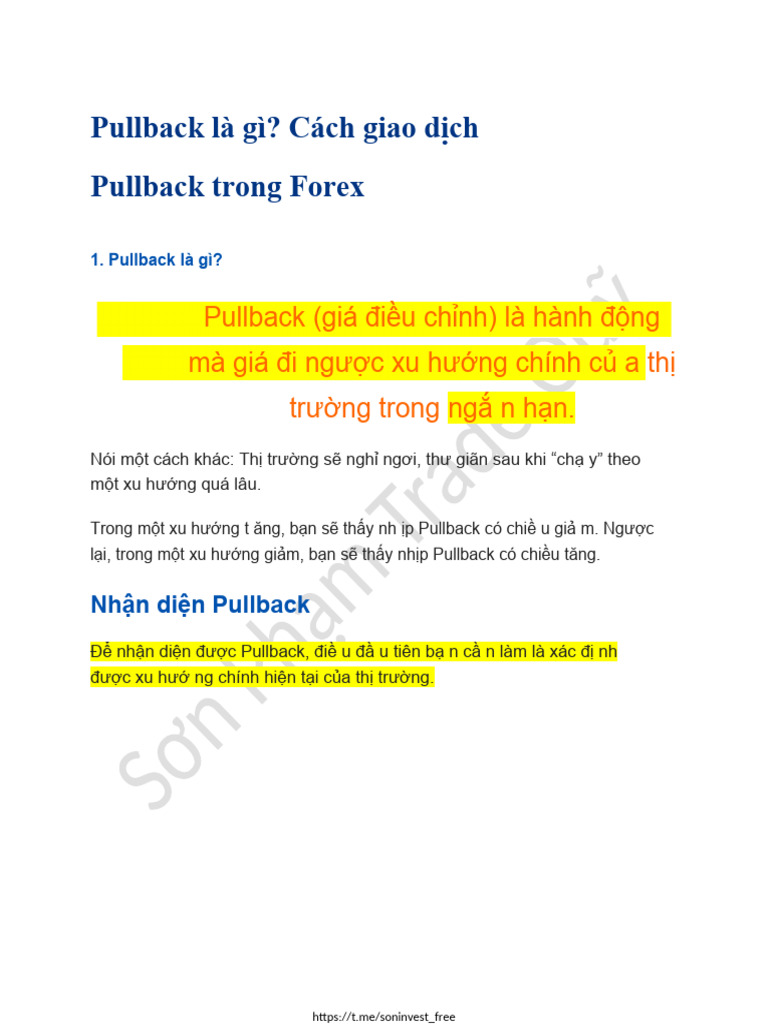 PullBack Là Gì | PDF