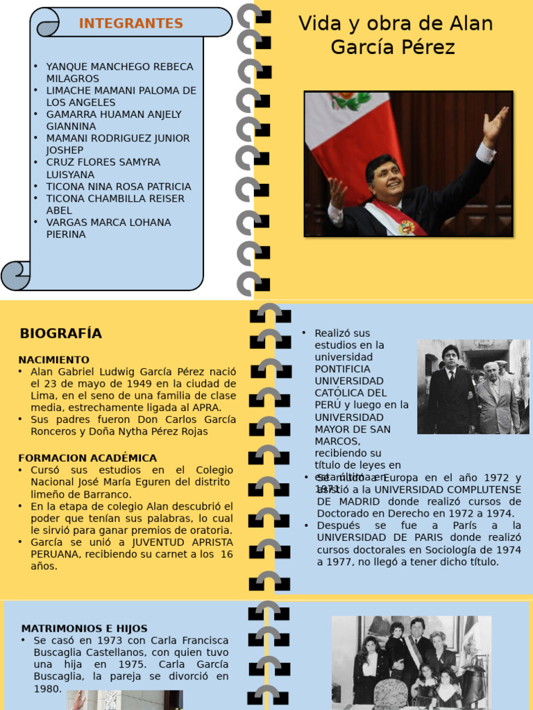 Biografía y legado de Alan García Pérez | PDF | Gobierno | Perú