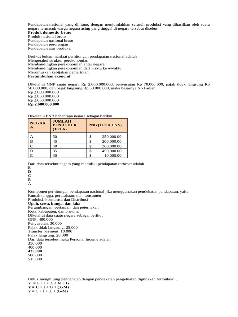 Soal Ekonomi Kelas XI 2023 | PDF