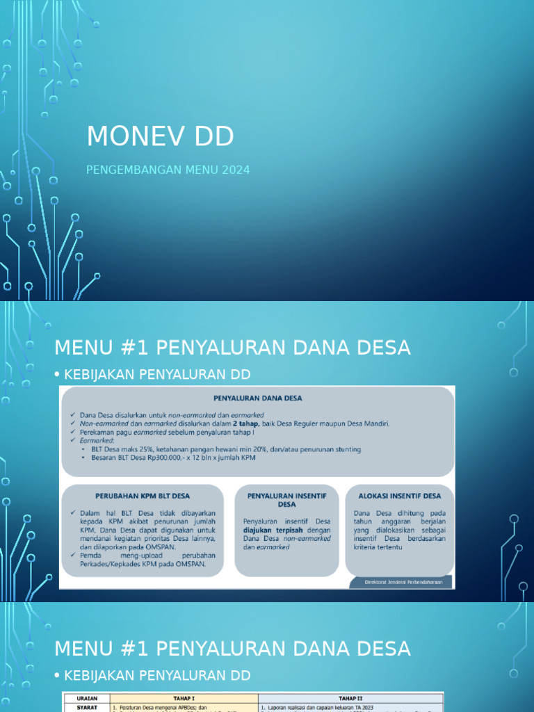 Sosialisasi Monev DD 2024-Sep24 | PDF