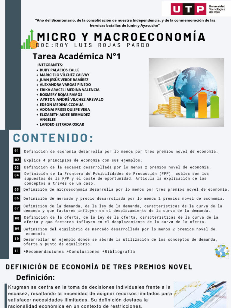 TA1-Micro y Macroeconomía | PDF | Oferta (economía) | Política