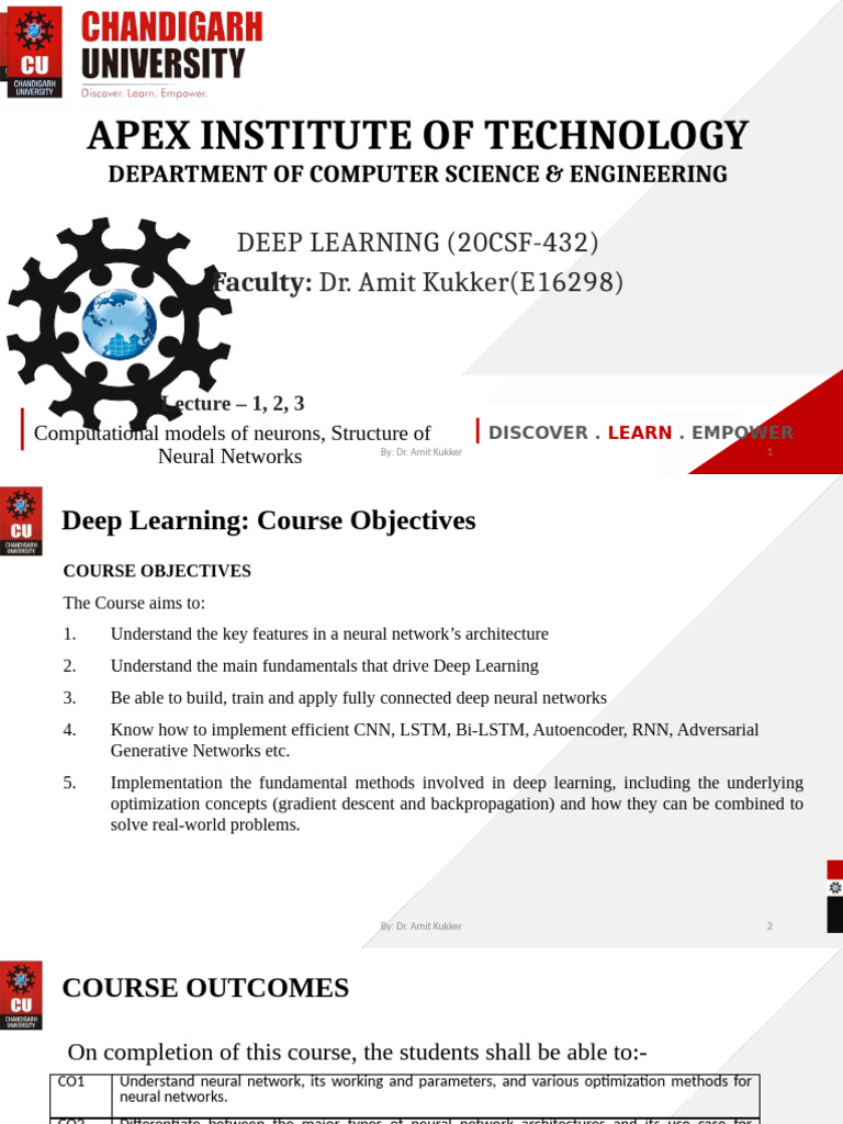 Lecture 1, 2,3 Introduction To ANN | PDF