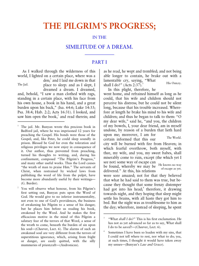 The Pilgrim's Progress | PDF