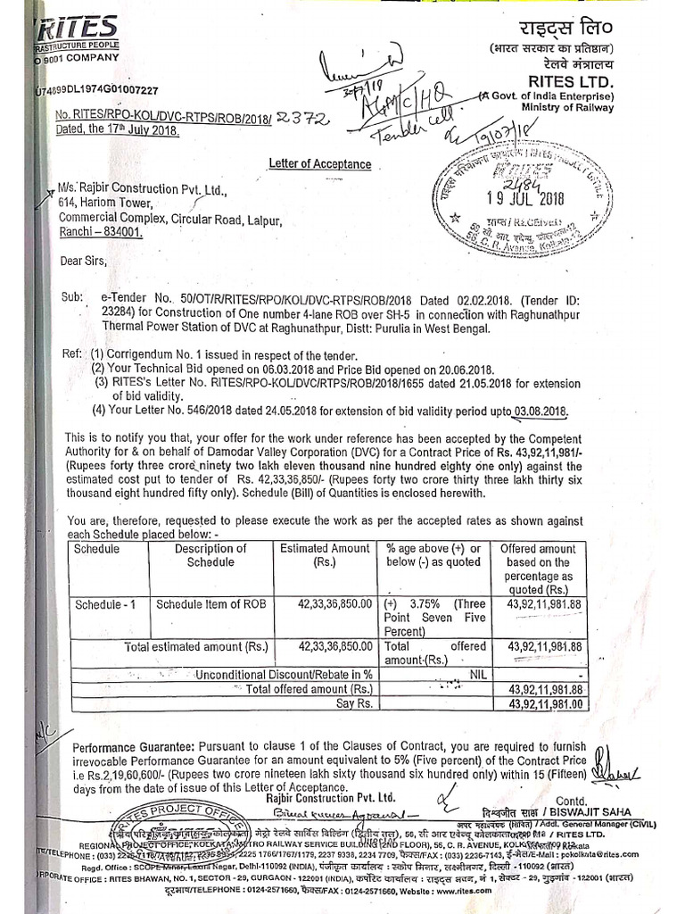 Rtps Loa & Boq | PDF