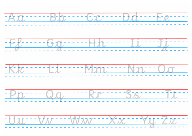 Write Cursive Aa BB CC 1 Page | PDF