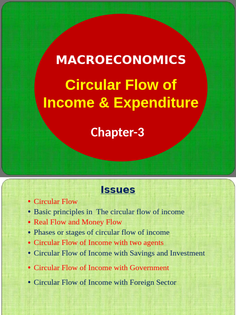 MACRO CH 03 Circular Flow of Income Expenditure | PDF