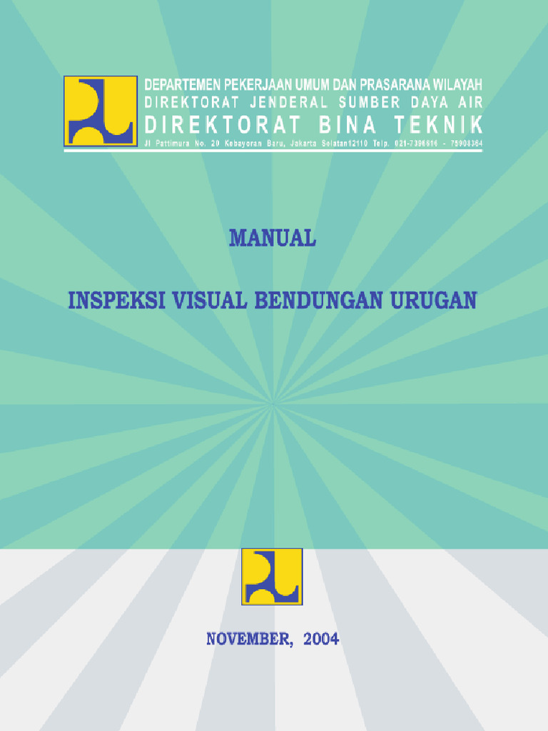 17 Manual Inspeksi Visual Bendungan Urugan | PDF