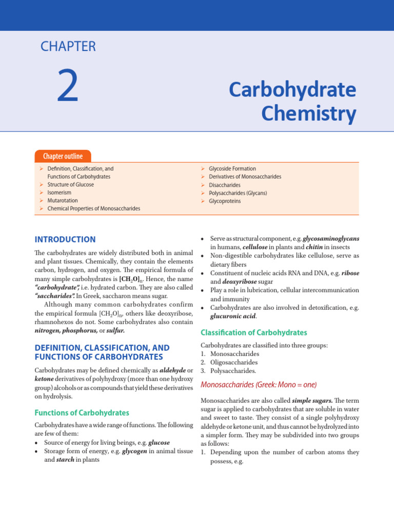 Carbohydrate And Its Metabolism Pdf