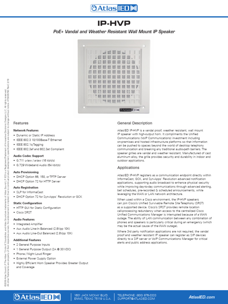 ATS005790C IP HVP Datasheet | PDF