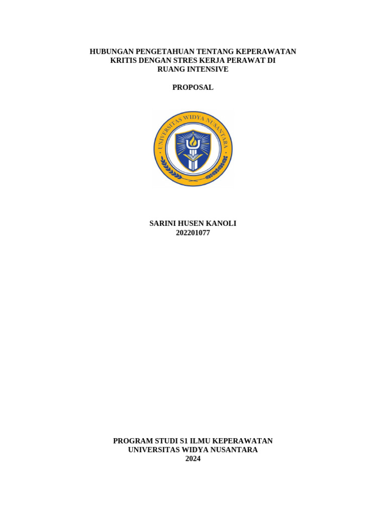 Proposal Sarini | PDF