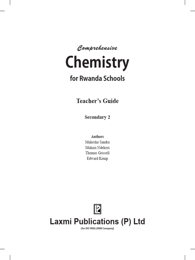 Chemistry For Rwandan Schools - Teacher's Guide - Senior Two | PDF ...
