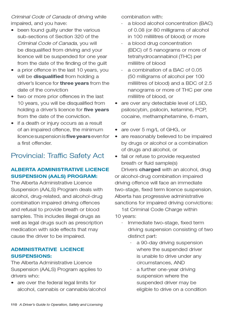 9 - 110 - Provincial Traffic Safety Act | PDF