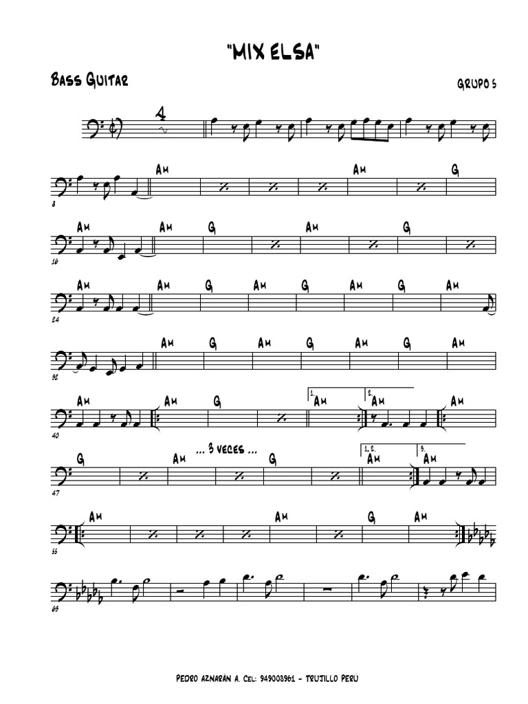 GRUPO 5 - Mix Elsa - Bass | PDF