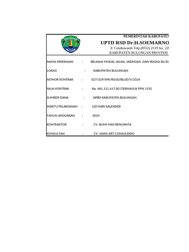 Papan Jpo Rumah Sakit | PDF