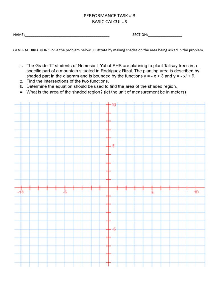 PERFORMANCE TASK 3 4th Quarter Basic Cal | PDF PERFORMANCE TASK 3 4th Quarter Basic Cal | PDF