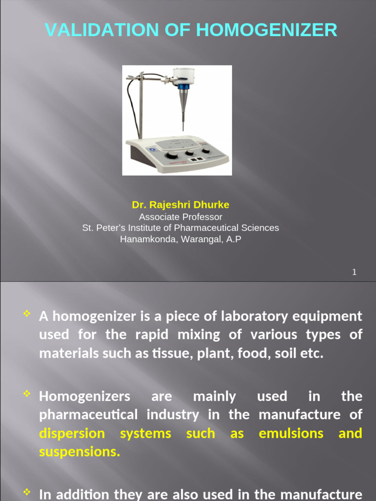 Final Homogenizer | PDF