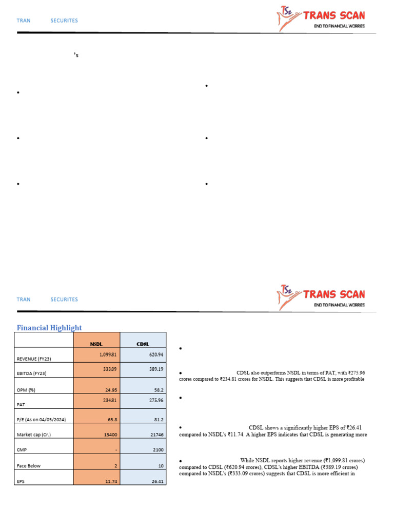 New NSDL - CDSL Updated | PDF