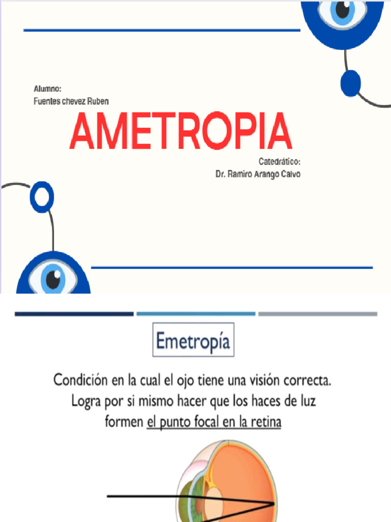Ametropia y Prueba de Color | PDF