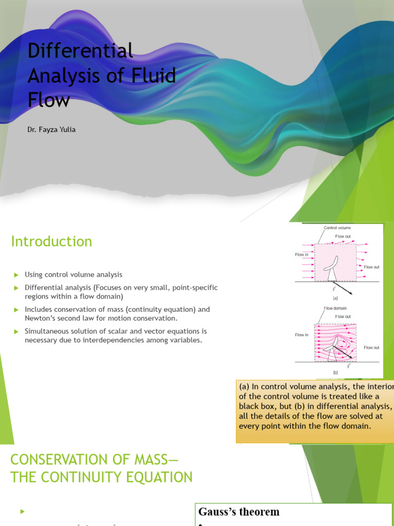 Week-6 Differential Analysis of Fluid Flow | PDF