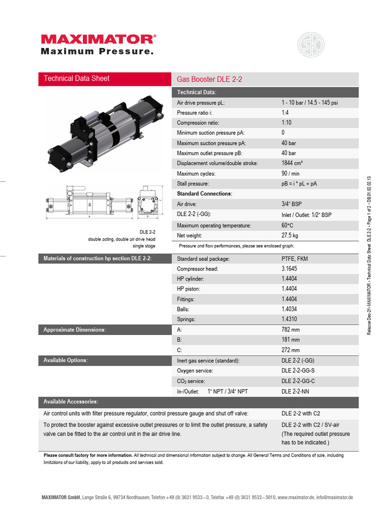 DB 01.02.02.13 Booster DLE 2 2 | PDF