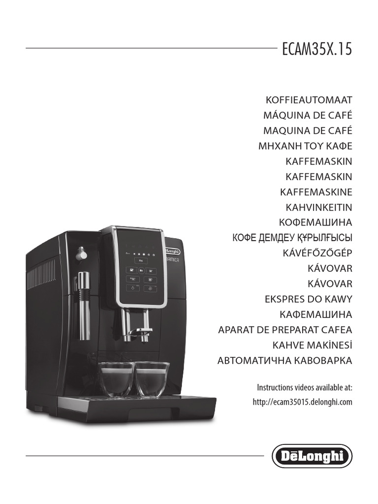 Cafetera DeLonghi Dinamica ECAM35015B | PDF