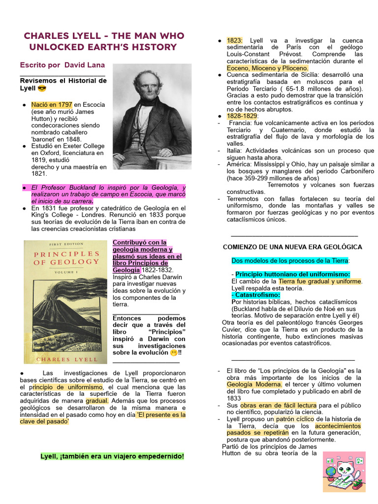 4.RESUMEN - Charles Lyell | PDF