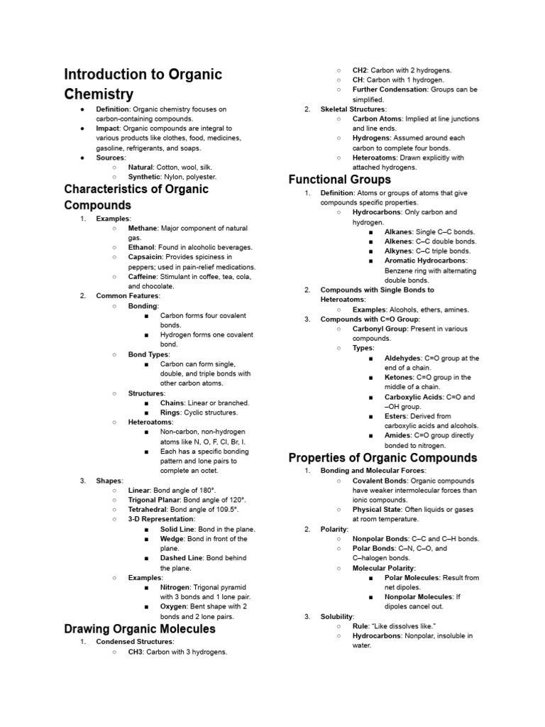 Organic Chemistry First Sem Prelims | PDF Organic Chemistry First Sem Prelims | PDF