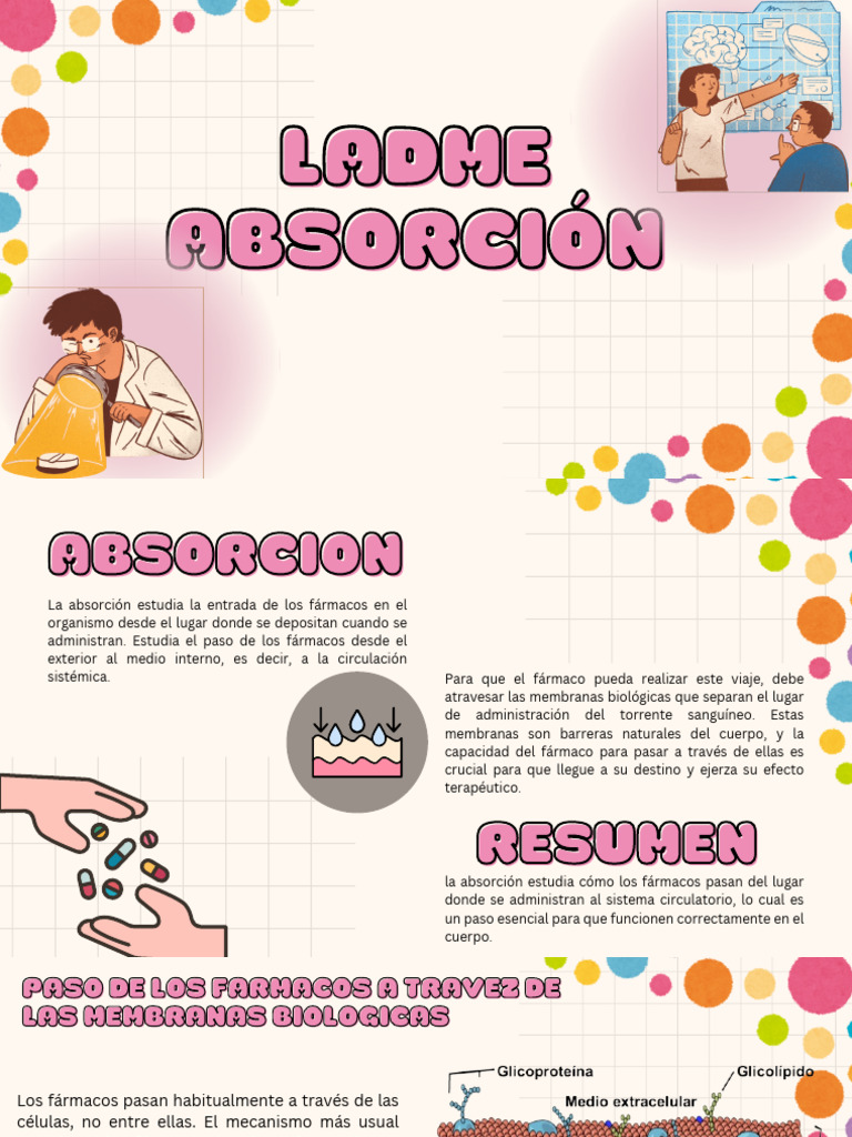 Farmacología LADME (Absorcion) | PDF | Medicamentos con receta ...