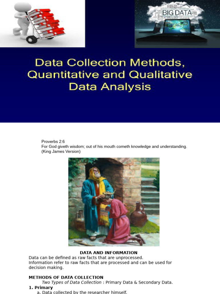Data Collection, Quantitative and Qualitative Data Analysis 2 | PDF