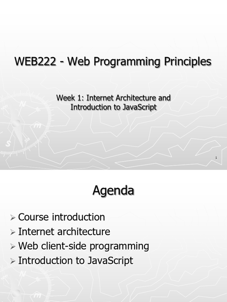 WEB222 Lecture1 | PDF