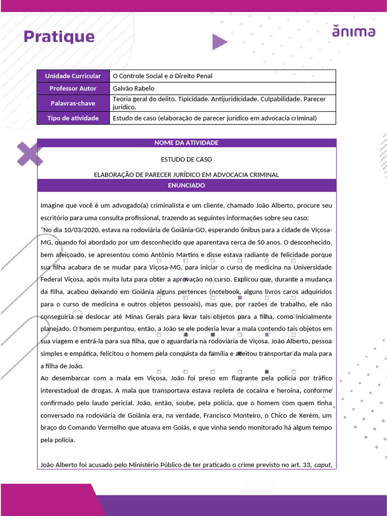Pratique o Controle Social Direito Penal | PDF