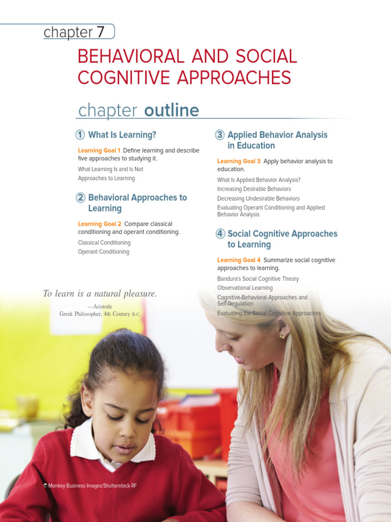 Behavioural Approach To Learning | PDF