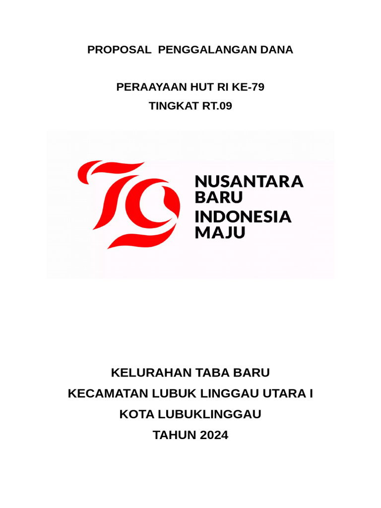 Proposal Penggalangan Dana RT | PDF